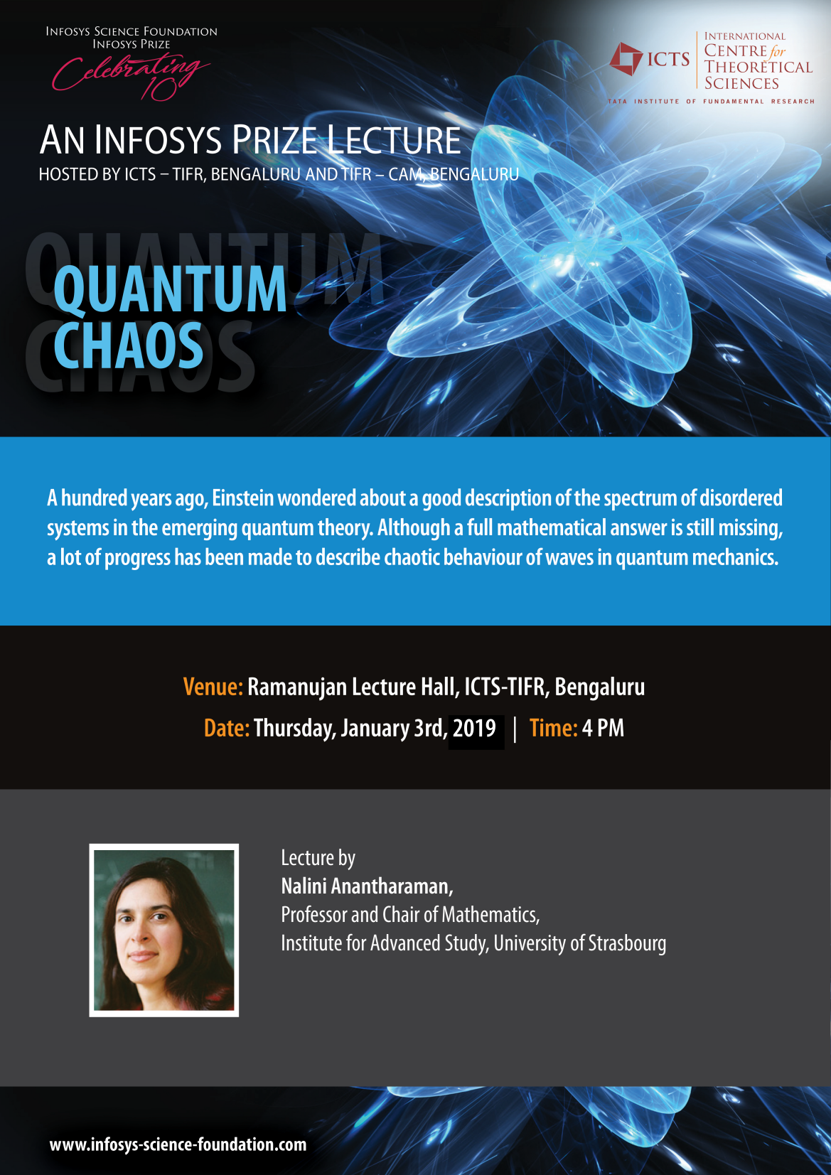 Topics in quantum chaos (An Infosys Prize Lecture) | ICTS