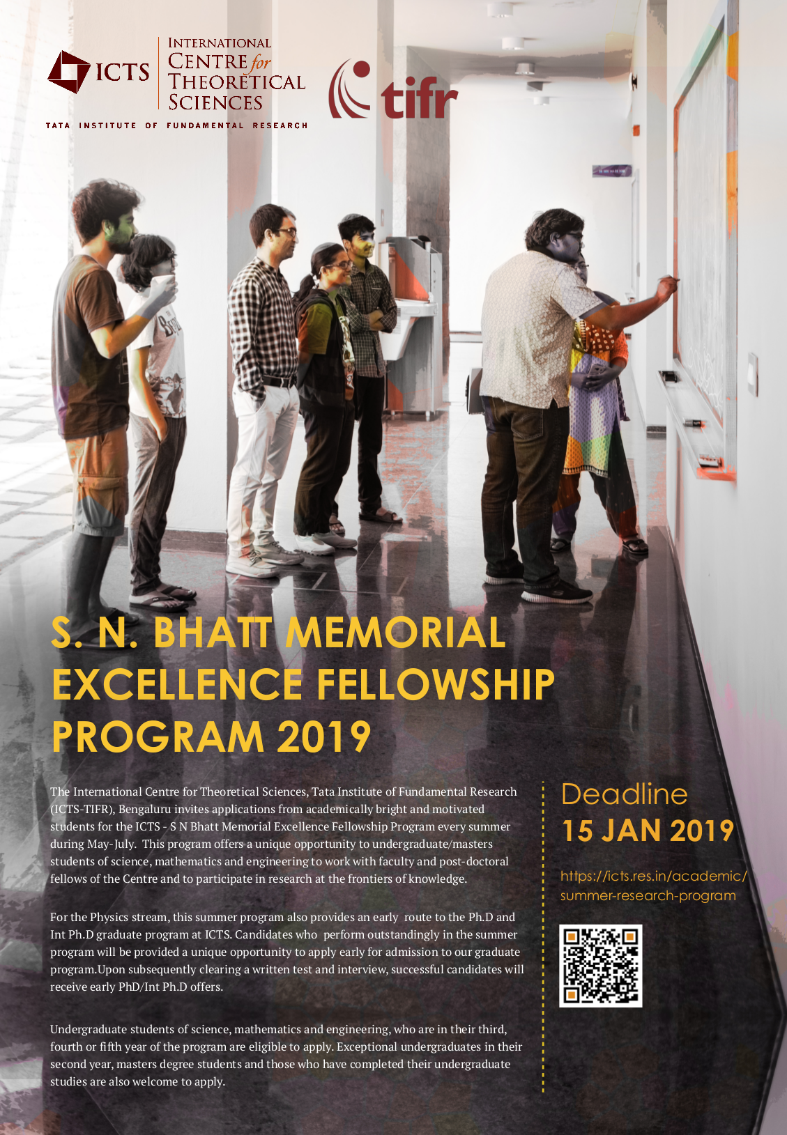 Summer Research Program | ICTS