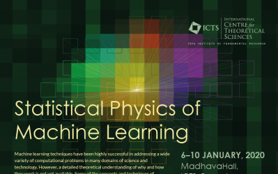 Statistical Physics of Machine Learning | ICTS