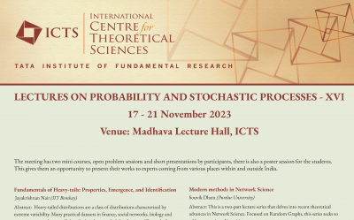 Lectures on Probability and Stochastic Processes XVI | ICTS